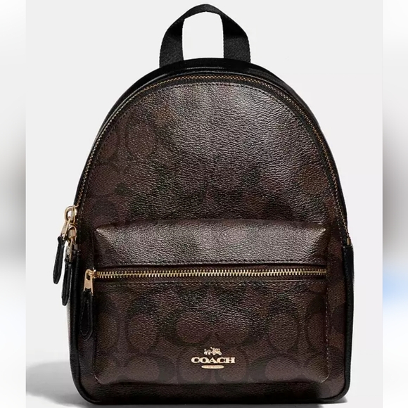 Coach | Bags | Coach Mini Charlie Brownblack Backpack | Poshmark